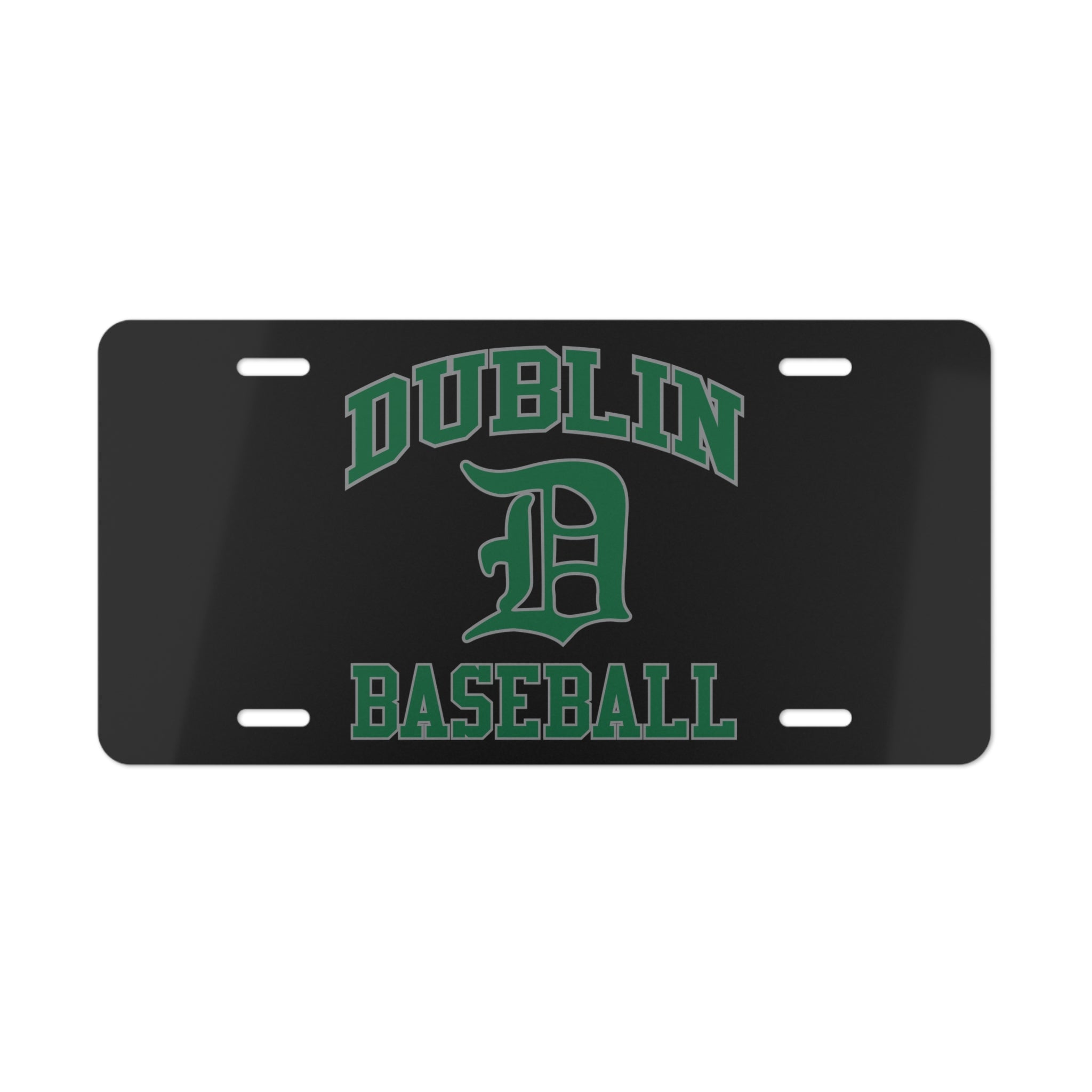 DUBLIN BASEBALL_Script D-Vanity Plate – BORN and BRED gear